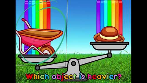 Measurement: Heavier Objects - Spring Math Boom Cards™ for Comparing ...