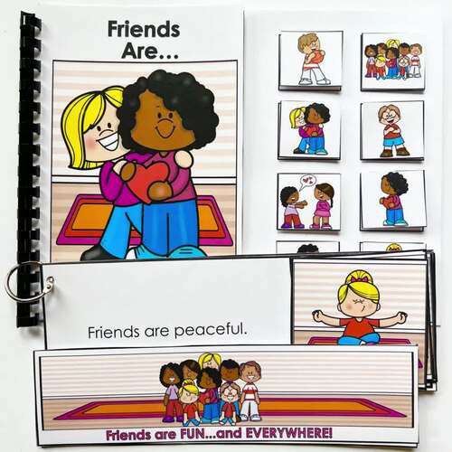 Friendship Adapted Book by File Folder Heaven | TPT