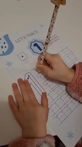 Winter-Themed Number Tracing Workbook (1-10) - 10-Page PDF for Early ...