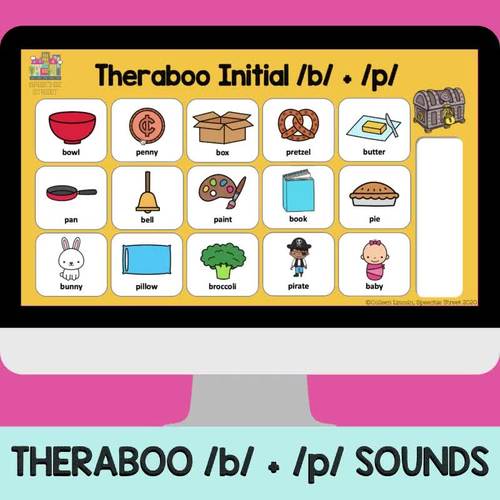 Theraboo B & P Sounds: No Print Interactive Cariboo Game for Speech ...