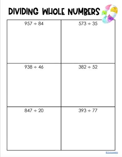 5th Grade Summer Math Packet - 5th to 6th Summer Math Worksheets