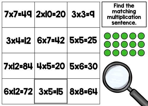 Multiplication with Arrays Mystery Picture Math Boom Cards Digital Task ...