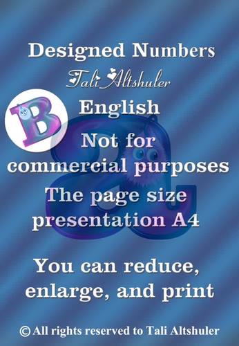 English Digital Letters, numbers and symbols decorate classroom - Bubi