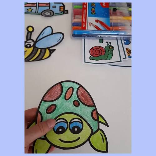 Turtle craft printable, Cut and paste turtle craft, Cute reptile craft