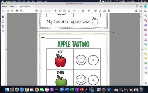 Apple Themed Centers & Craft by Teacher Tales of Miss Smith | TPT