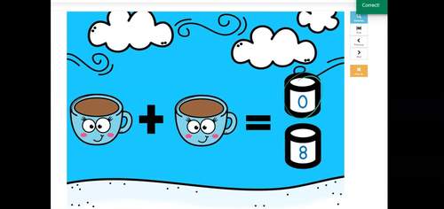 Kindergarten Addition to 5 Counting On Strategy Winter Snowflakes Boom ...
