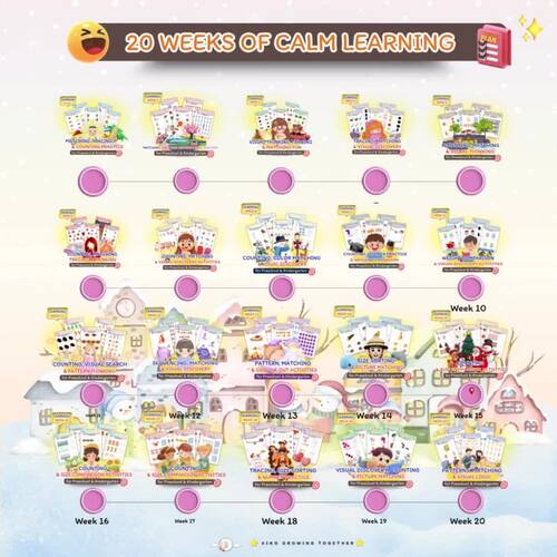 Preschool Worksheets Week 15 Counting Size Comparison Printable | TPT