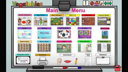 Vegetables - Lesson - ESL Power Point Interactive Games, worksheets & More.