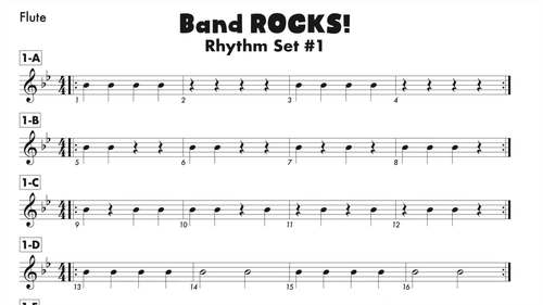 Band ROCKS! - Rhythm Exercises by Mike Collins-Dowden - Composer
