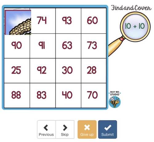ADDING MULTIPLES OF TEN BOOM CARDS HIDDEN PICTURE 1ST GRADE MATH ...