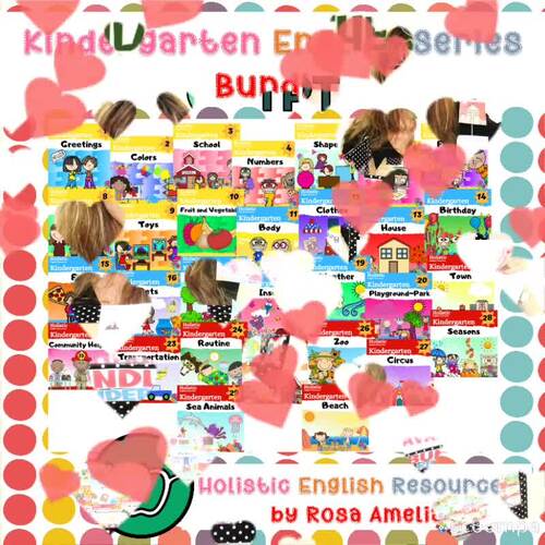 Kindergarten ESL Bundle: Thematic Lesson Plans, Flashcards & Games for ELL