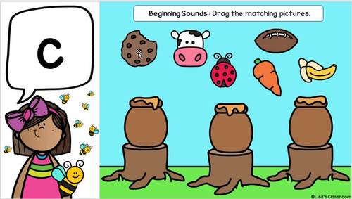 SUMMER May Theme BEGINNING SOUNDS -ONLINE Distance Learn Google Digital ...