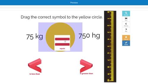 Metric Measurement Boom Cards for Middle School Science by JayZee