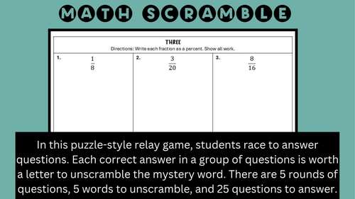 7th Grade Math Fall-Themed Review Game - Percents, Percentages, Finding ...