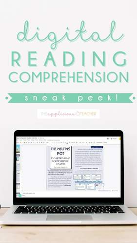 Digital Reading Comprehension Kit MEGA BUNDLE by The Applicious Teacher