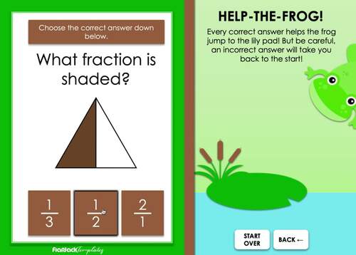 Fractions of a Group or Whole Boom Cards Digital Math Game | TPT