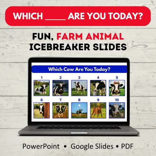 Barnyard Icebreaker Slide Bundle – Cow, Goat, Sheep, Pig & Horse