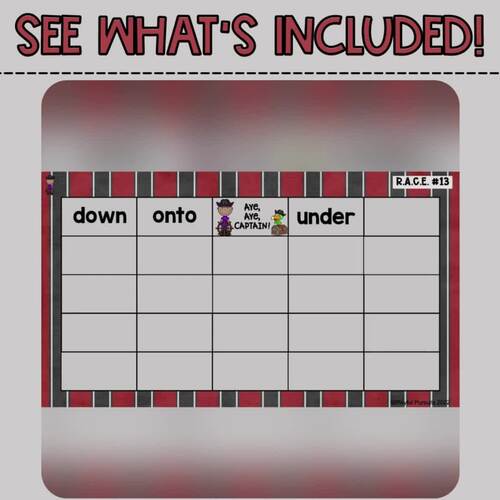 High Frequency Word R.A.C.E. | First Grade Pirate Theme | IMSE OG+ Aligned