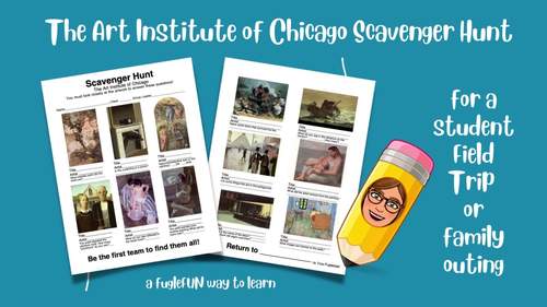Art Museum Scavenger Hunt ~ Art Institute of Chicago ~ by Fuglefun