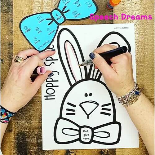 Easter Speech and Language Activity | Articulation and Language Targets ...