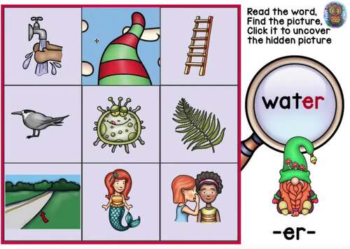 BOSSY R GAME PHONICS BOOM CARDS R CONTROLLED VOWEL ER WORDS WORK HIDDEN ...