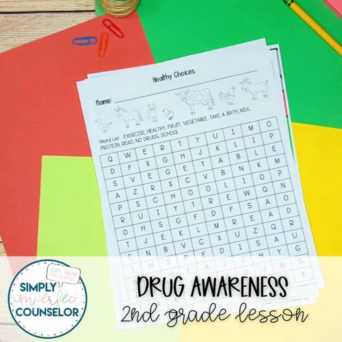 Drug Awareness and Prevention School Counseling Lesson | TPT