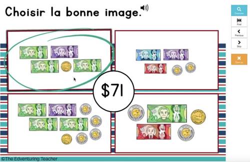 Canadian Money to $100 up to 50 dollars French Digital Boom Cards