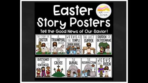 Easter Bible Story Pages by Hope Is In The Sunrise | TPT
