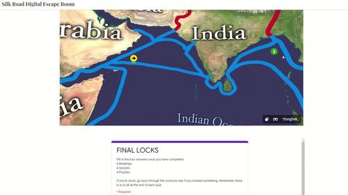 Silk Road DIGITAL ESCAPE ROOM for Google Drive® | Ancient China by ...