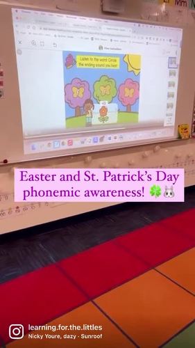 Spring Phonemic Awareness Preloaded Seesaw Listening Activities BUNDLE