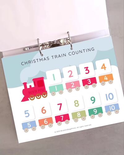 Christmas Busy Book: Winter Early Learning Binder | Sensory Activities ...