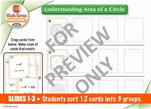 Pi Day Understand Circle Area DIGITAL MATCHING: 21 PPT / Google Slides ...