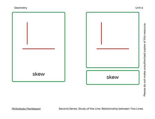 Montessori Geometry Nomenclature Study of Line Unit 6 Relationship 2 ...