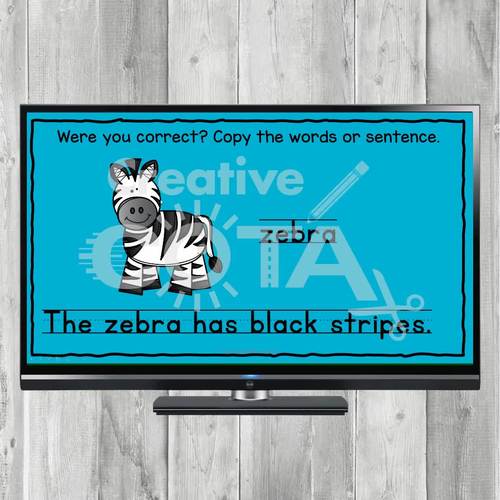 Zoo Animals Visual Perceptual Handwriting Center by CreativeCOTA LLC