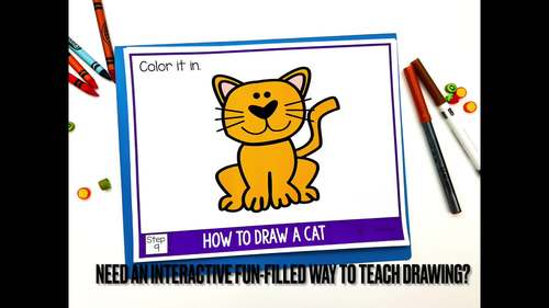 Directed Drawings Guide - Learn to Draw Worksheets Animals & More