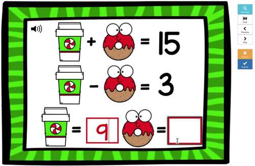Christmas Math Puzzles Boom Cards Distance Learning by Jennifer Bates
