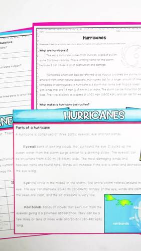 Hurricanes Unit for Natural Disaster or Extreme Weather Unit by ...