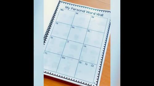 My Learning Helper Phonics Word List Writing Support Booklet Printables ...