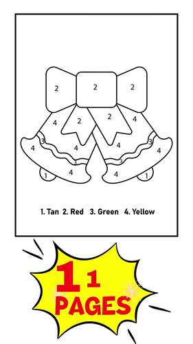 Christmas Color by Number + Xmas Alphabet & Numbers Tracing Practice ...