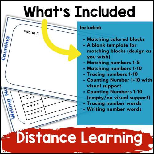 Autism, Special Education, Gen. Ed. Math Task Cards (Distance Learning)