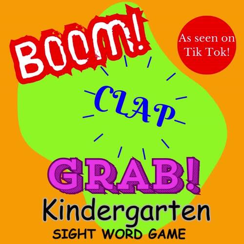 Kindergarten Sight Word Game by Little Finger Prints | TPT