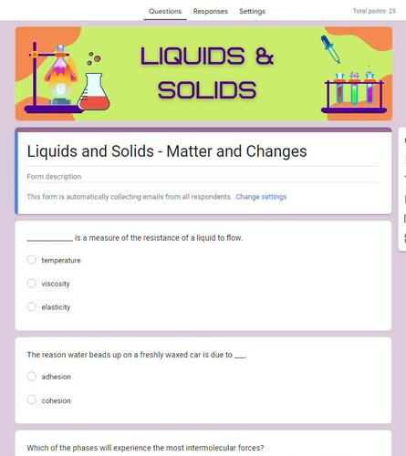 Matter and Change UNIT BUNDLE | Chemistry | Google Forms | TPT