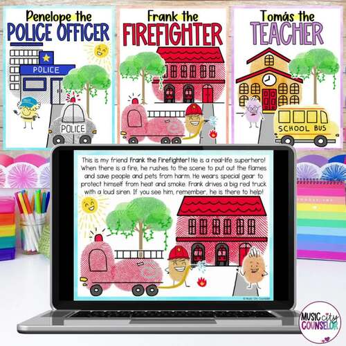 Careers & Community Helpers Lesson, Virtual Career Day, Careers Posters