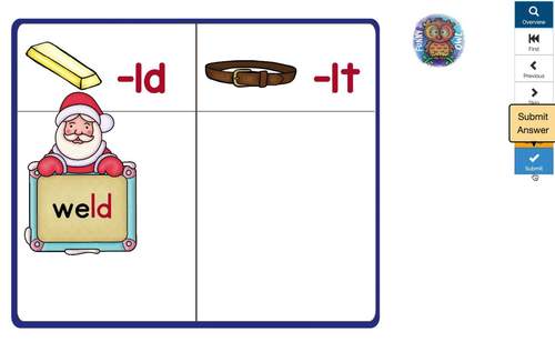 Winter Ending Consonant Blends -L- Boom Cards Sort by Funny Owl | TPT