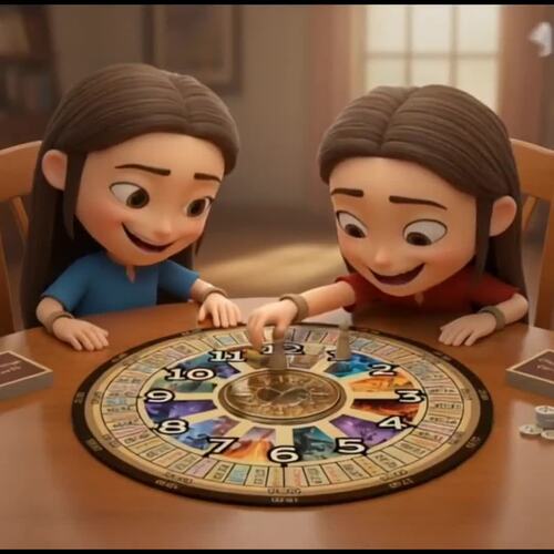 Time Quest: An Elapsed Time & Telling Time Board Game by Neda Math