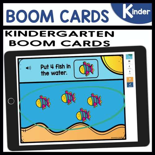Matching Numbers to Quantities Counting to 6 Kindergarten Math Boom ...