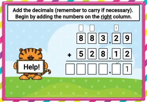 Fall Semester Boom Cards - Common Core Decimal Addition Bundle | TPT