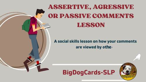 Assertive Comment Social Skills Activity Google Slides & BOOM CARDS Duo ...