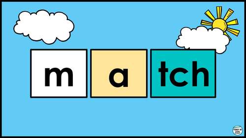 Spring Trigraph TCH Digital Phonics | Blending Boards | Explicit Phonics