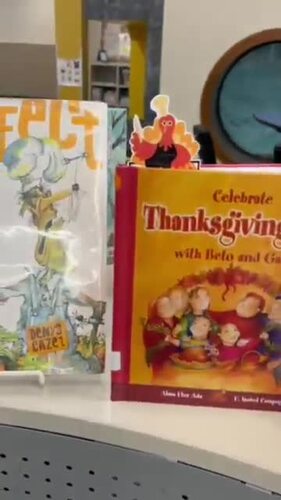 Gobble Up Great TURKEY Reads Poster & Book Peekers by Coop's Corner